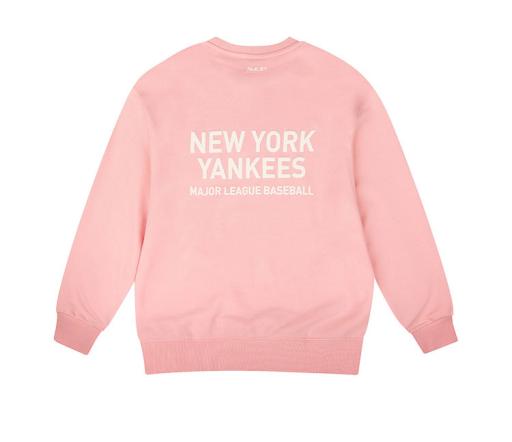 New York Yankees Basic Simple Logo Overfit Sweatshirt (Pink) - T-Shirt ...